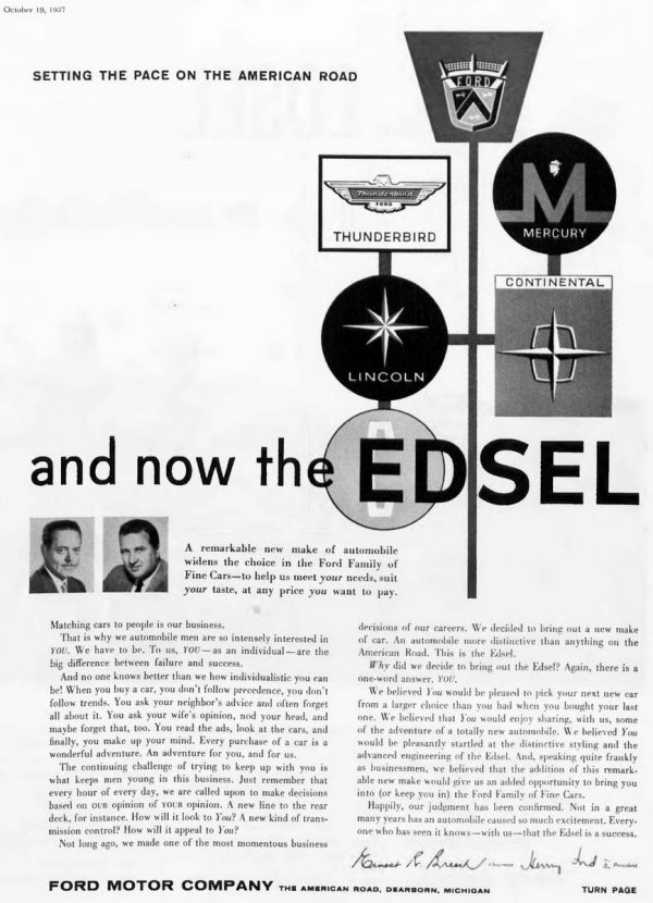 Ford Edsel: See all 18 models of the 1950s car that failed disastrously ...