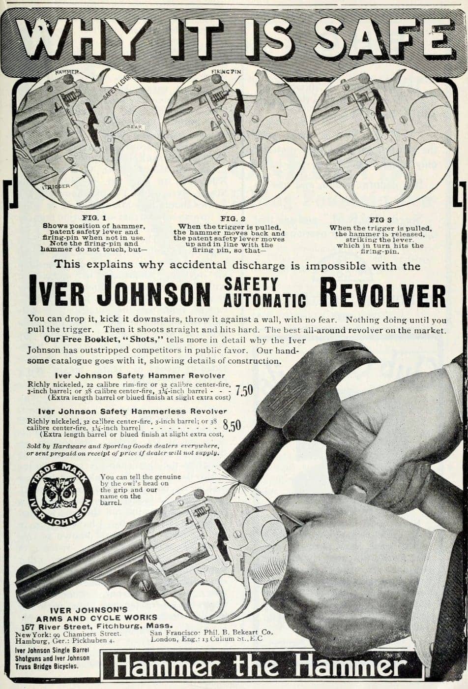 Vintage Iver Johnson safety revolvers (1905-1920) - Click Americana