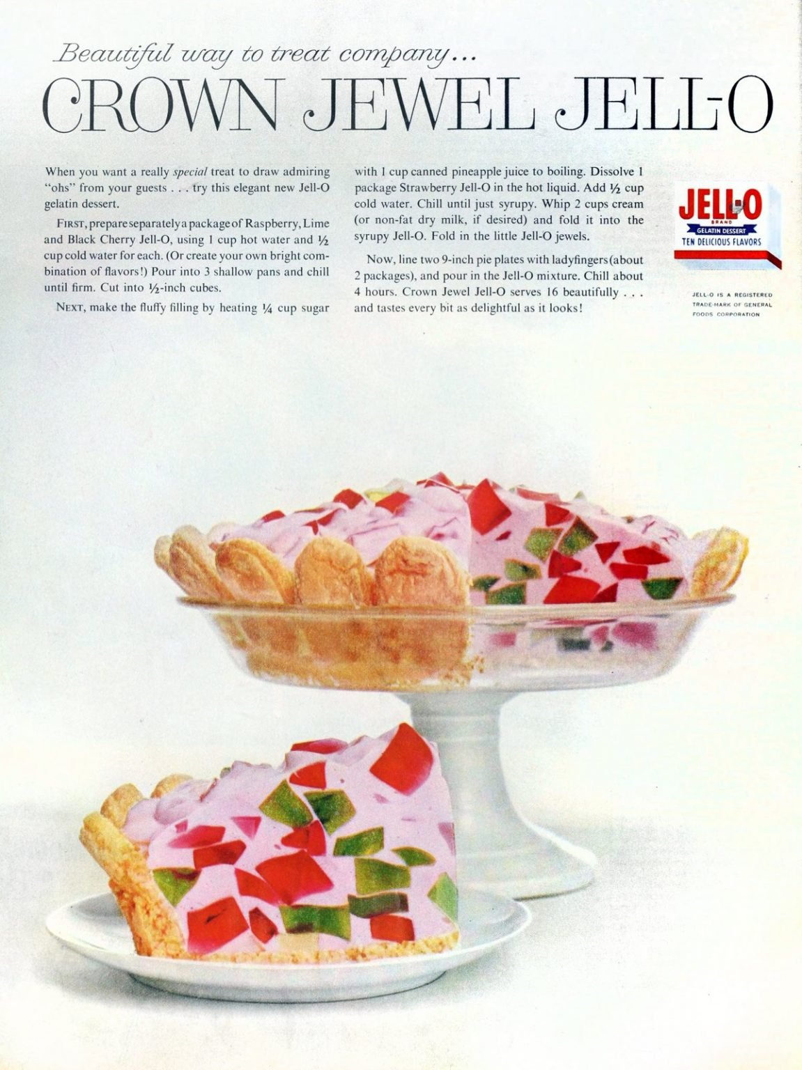 These old Jell-O Crown Jewel Dessert recipes still make dazzling treats ...