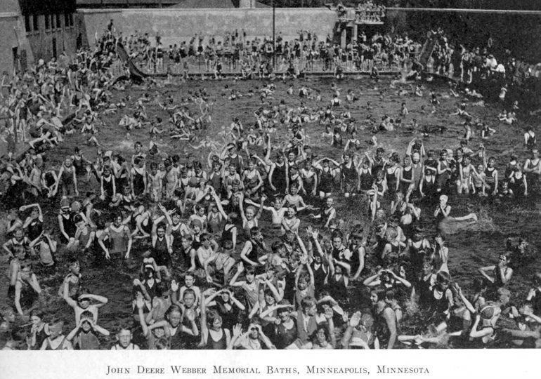 Huge old outdoor public swimming pools like these made summertime cool ...