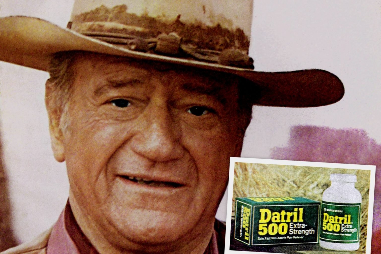 How John Wayne introduced Datril pain reliever back in the 1970s ...