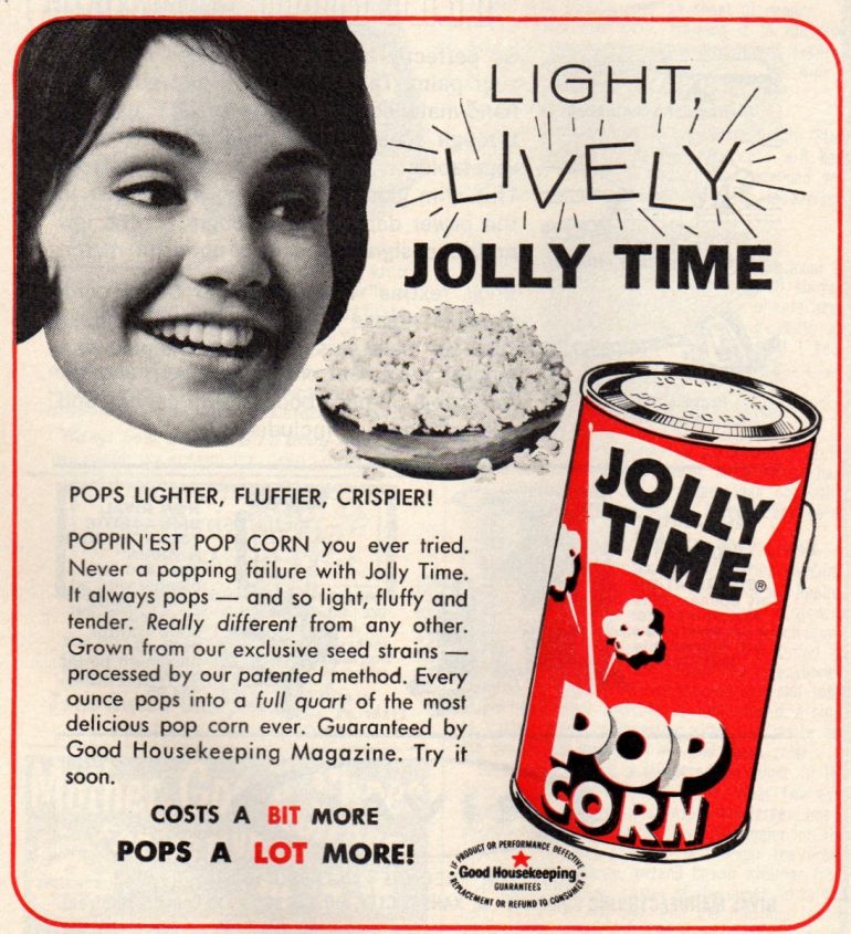 See how Jolly Time popcorn used to come in cans - Click Americana