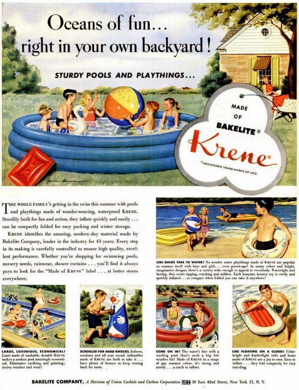 These vintage plastic wading pools from the 50s & 60s are still just as ...