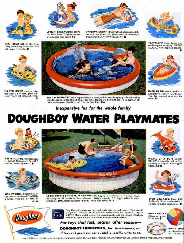 These vintage plastic wading pools from the 50s & 60s are still just as ...