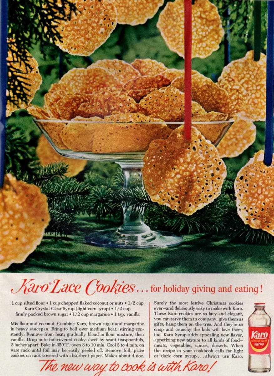 Make super-thin Karo lace cookies with this vintage recipe - Click ...