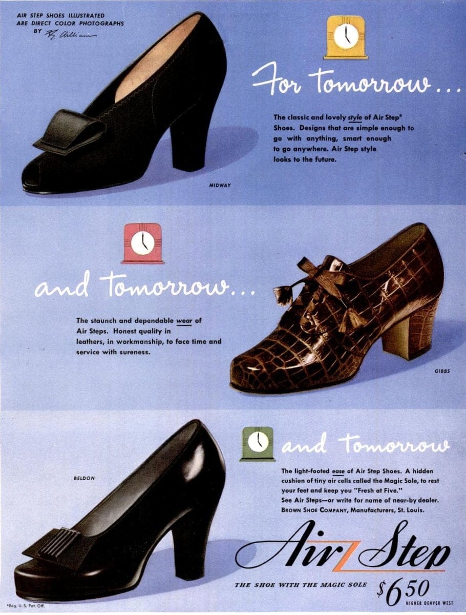 Gorgeous women's shoes from the 1940s: See stylish high-heeled vintage ...