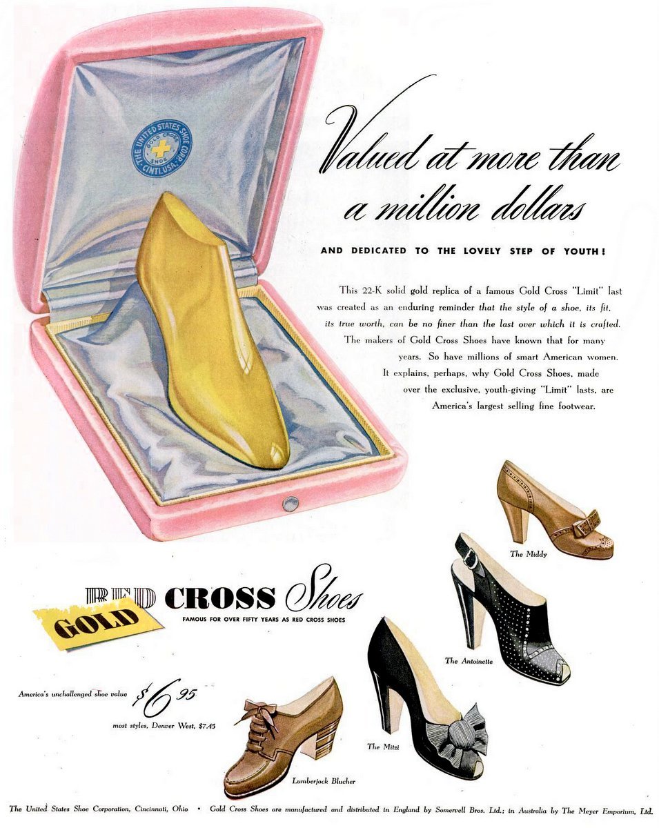Gorgeous women's shoes from the 1940s: See stylish high-heeled vintage ...