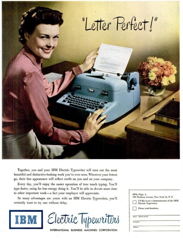 These old IBM electric typewriters rocked the business scene in the ...