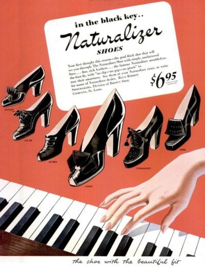 Women's shoes from the 1940s: See stylish high-heeled vintage footwear ...