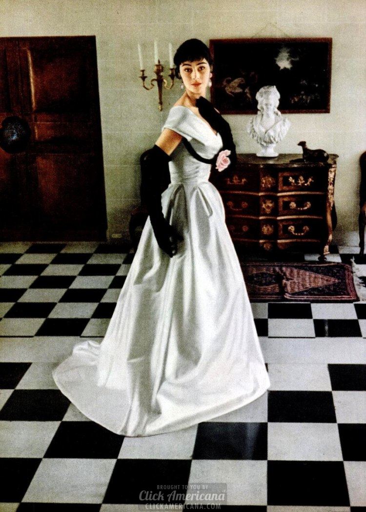 The belles of the ball gowns strutted their stuff in vintage French ...