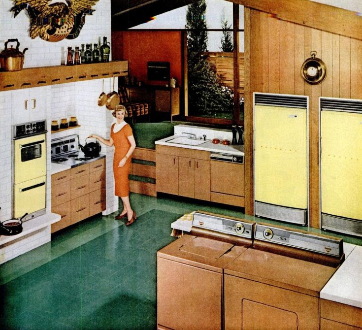 33 retro yellow kitchens that defined midcentury style in the most ...