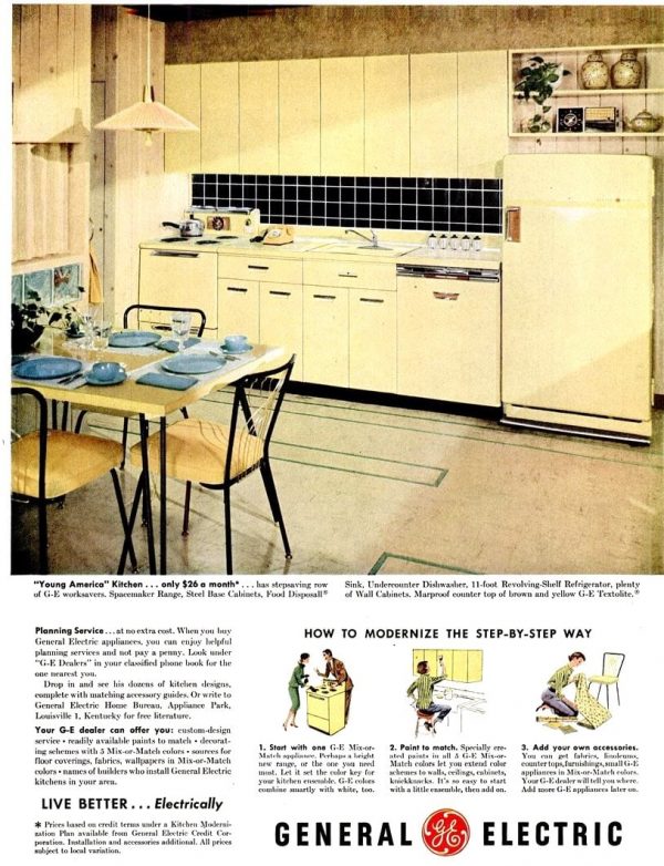 33 retro yellow kitchens that defined midcentury style in the most ...