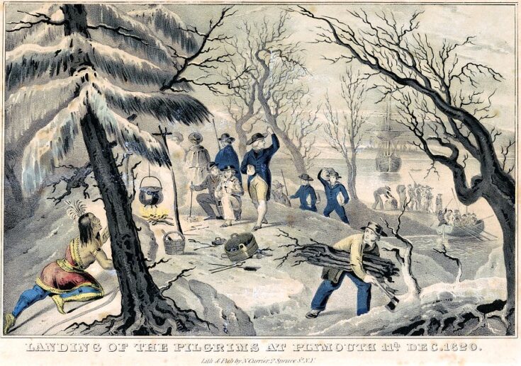 The Pilgrim Fathers celebrated Christmas by working, playing, and ...