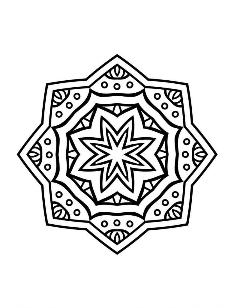 Large Print Adult Coloring Book #3: Big, Beautiful and Simple Mandalas ...