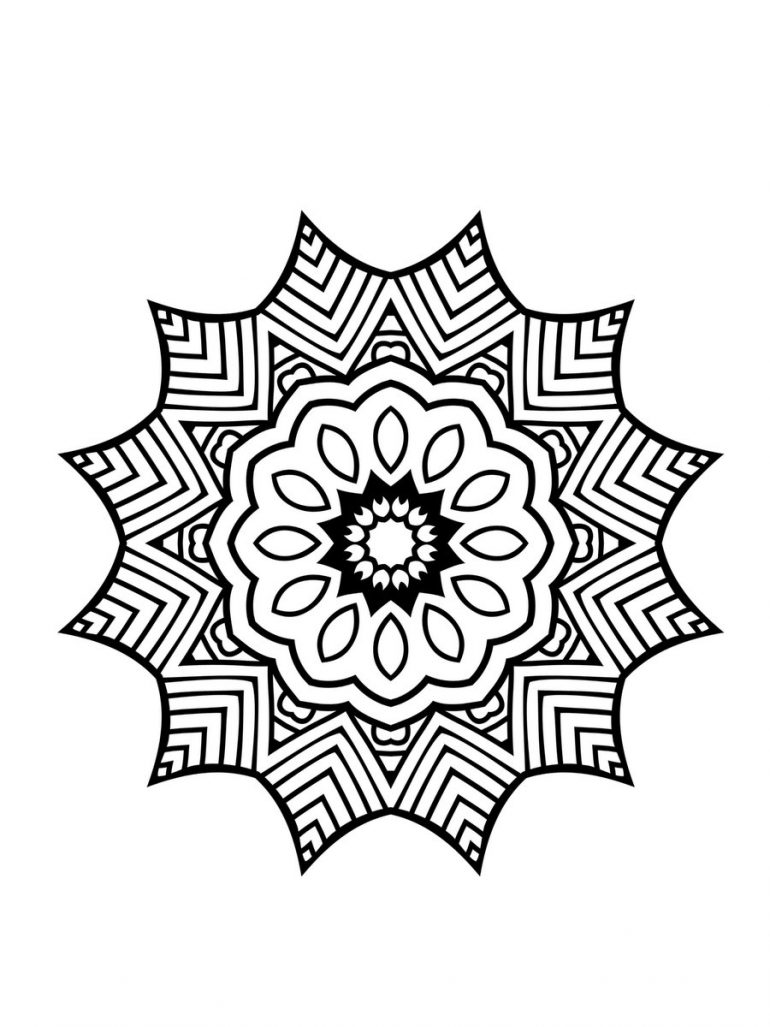 Large Print Adult Coloring Book #3: Big, Beautiful and Simple Mandalas ...