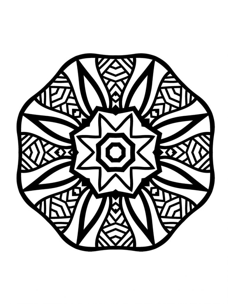 Large Print Adult Coloring Book #3: Big, Beautiful and Simple Mandalas ...