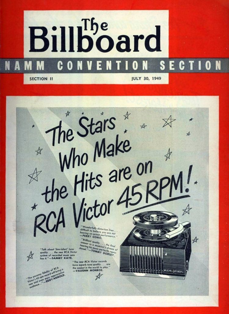 When 45 RPM record players & 7" vinyl singles debuted, it was a big ...