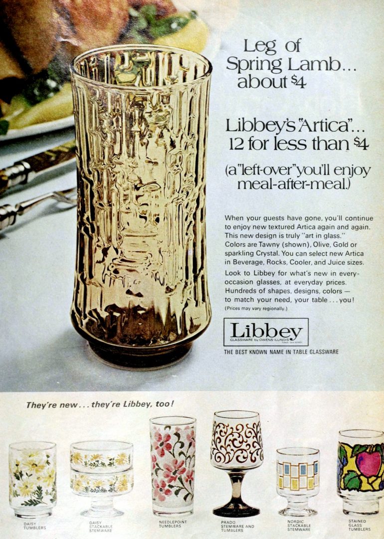 Remember 1970s Libbey glasses, with groovy retro patterns & styles ...