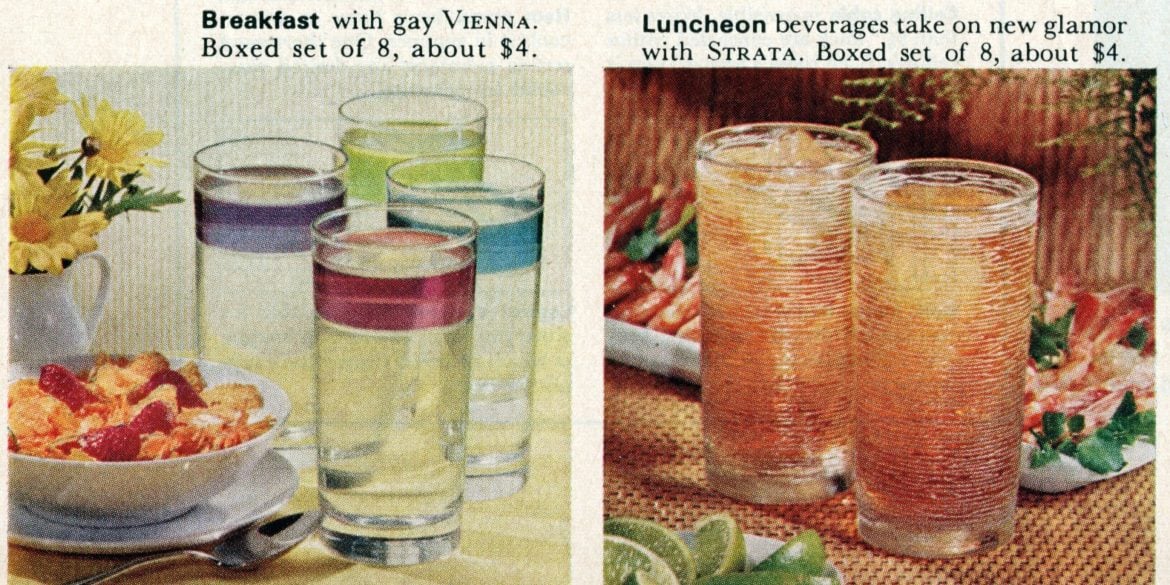 60 vintage Libbey glassware designs from the 60s - Click Americana