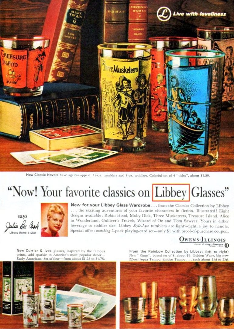 60 vintage Libbey glassware designs from the 60s - Click Americana