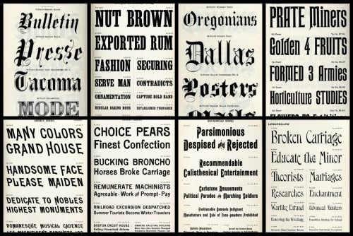 Like old-fashioned fonts: See dozens of vintage typefaces - Click Americana