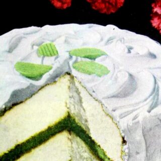 Lime delight cake retro recipe (1948) - Click Americana