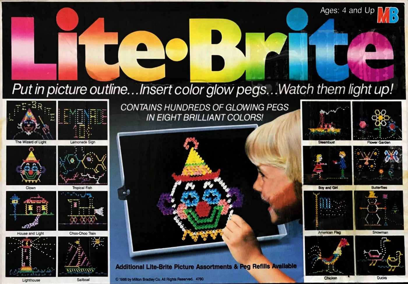 Lite-Brite: The beloved low-tech toy from the '60s, '70s & '80s that ...