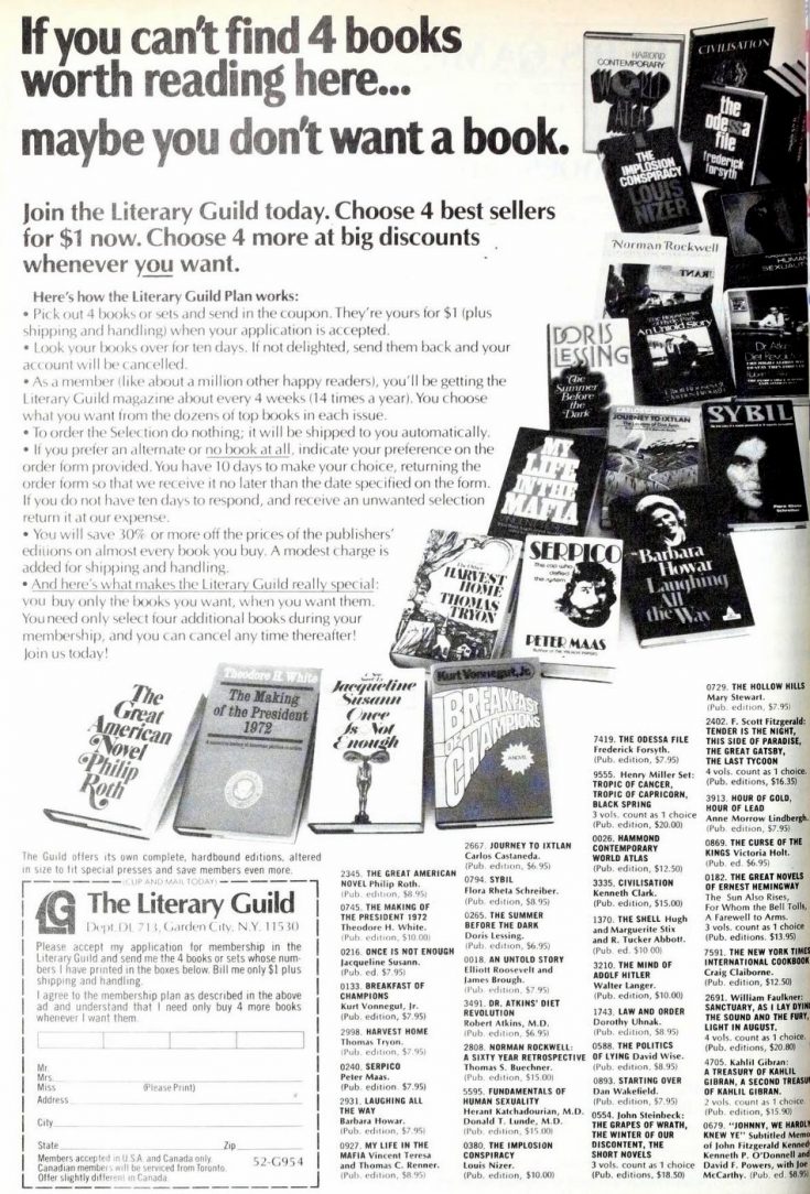 Vintage book clubs delivered romance, fiction, fantasy & more to ...