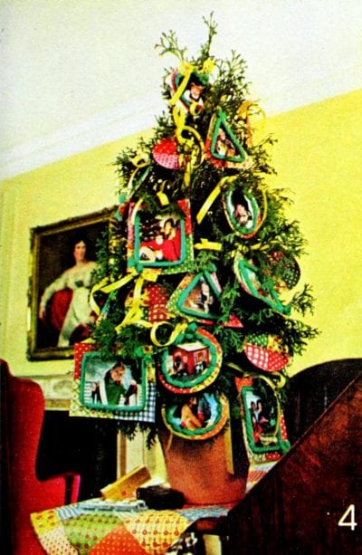 Try a retro tabletop Christmas tree for a little festivity on a small ...