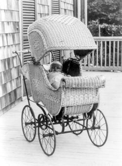 See how different antique baby carriages & old-fashioned strollers used ...
