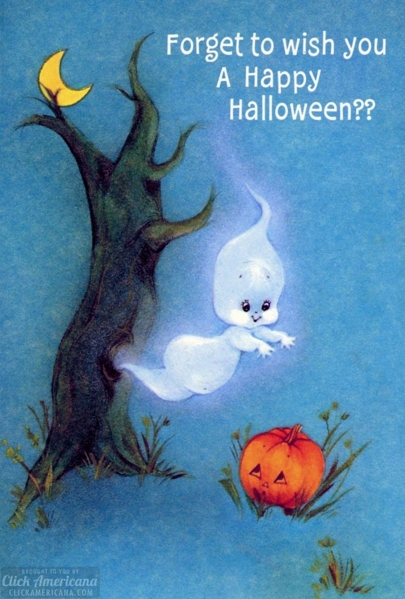 These 15 vintage Halloween cards for kids were super cute ways to say ...