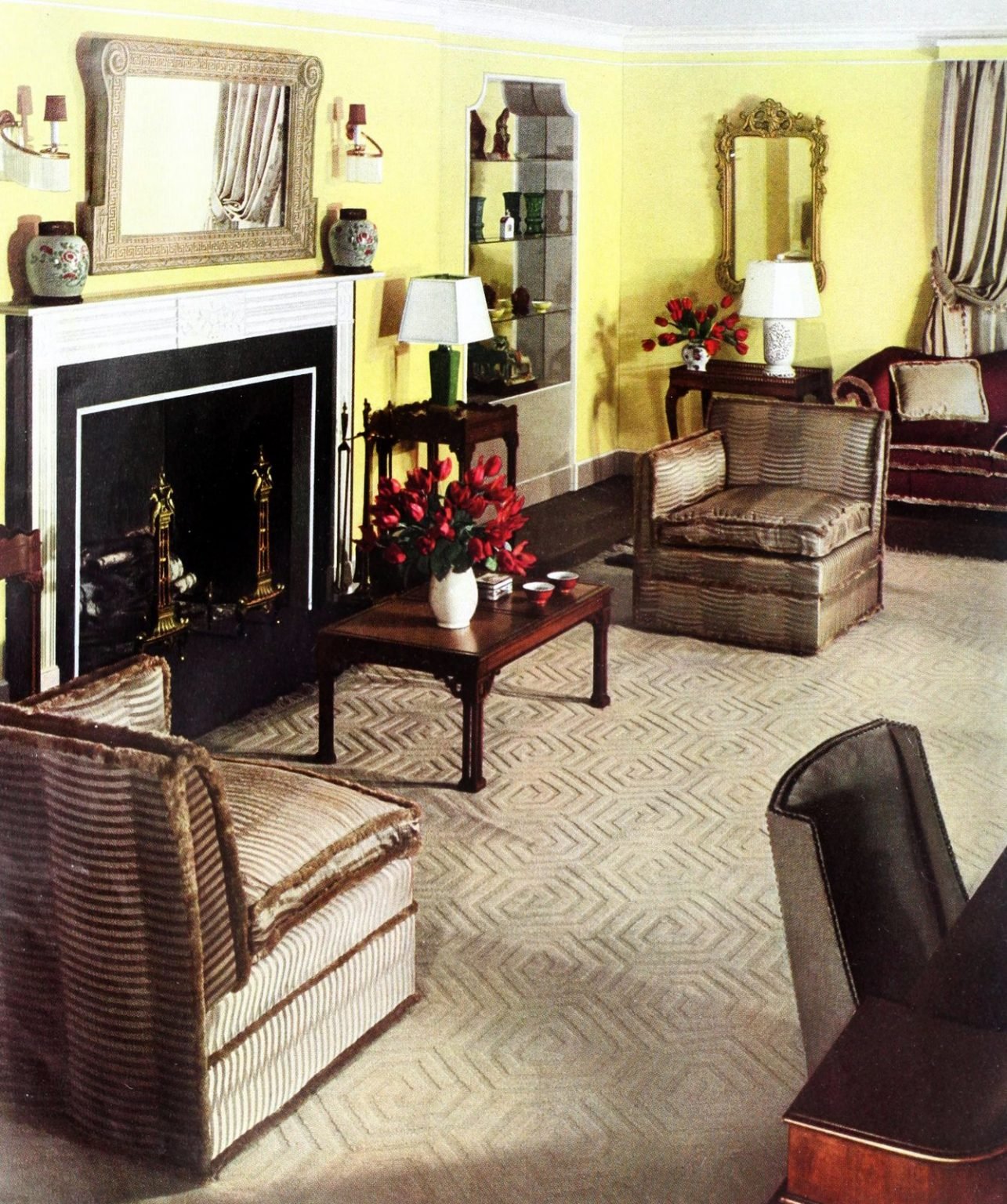 30 fantastic & timeless vintage fireplaces from the first half of the ...