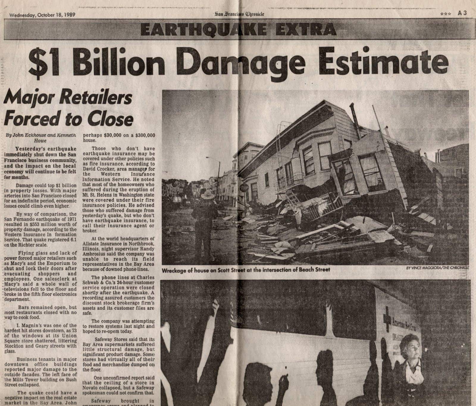 See the aftermath of the huge San Francisco Bay Area Loma Prieta ...