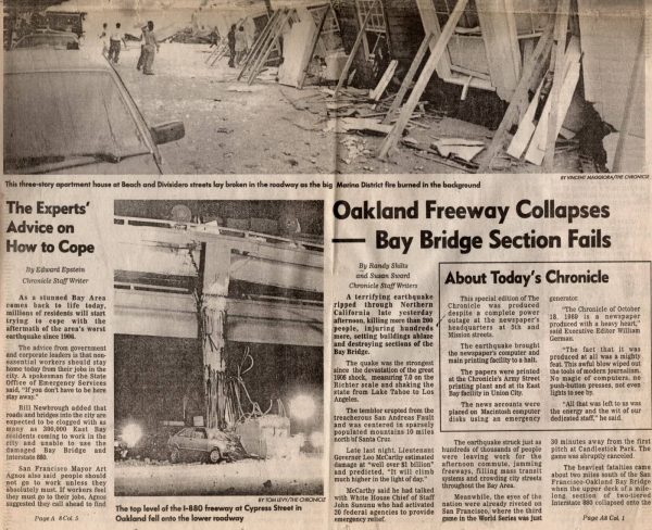 See the aftermath of the huge San Francisco Bay Area Loma Prieta ...