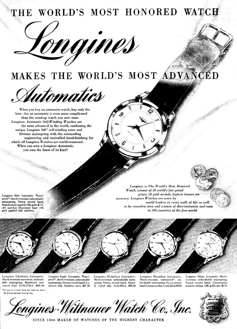 Vintage Longines watches: Classic timepieces from the '40s, '50s & '60s ...