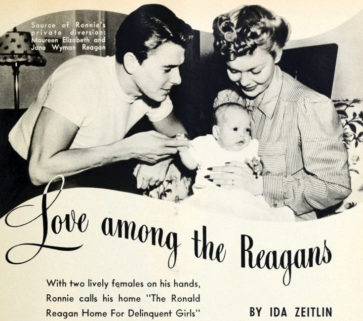 See young Ronald Reagan - the charismatic actor & a new dad - in the ...