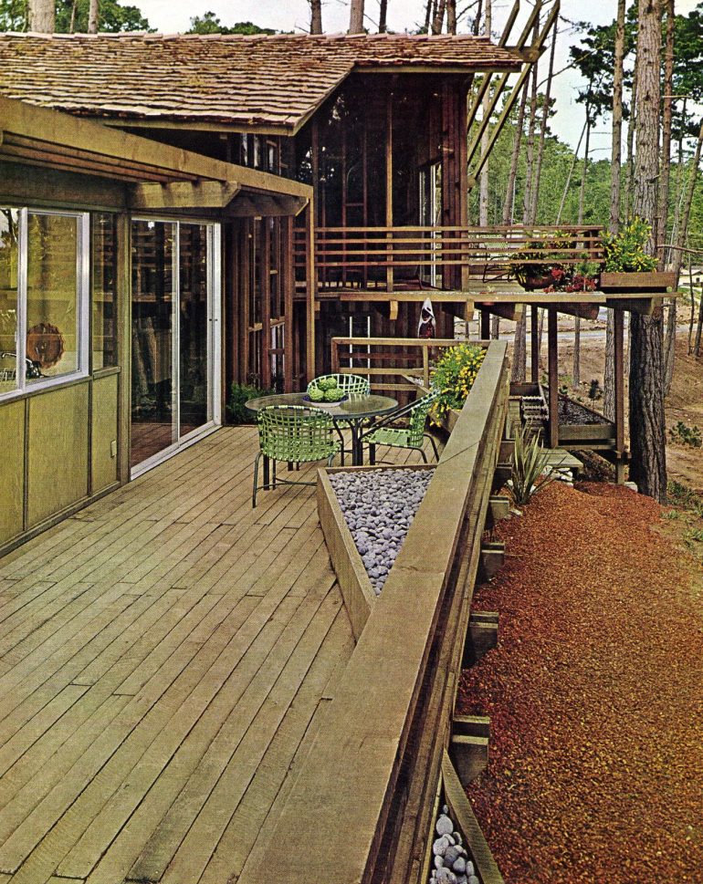 See 41 vintage backyard decks, plus find out how wood decking became a ...