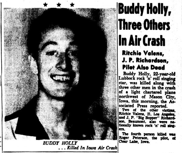 Oh boy - it's Buddy Holly! The rock music legend died at 22, but left ...