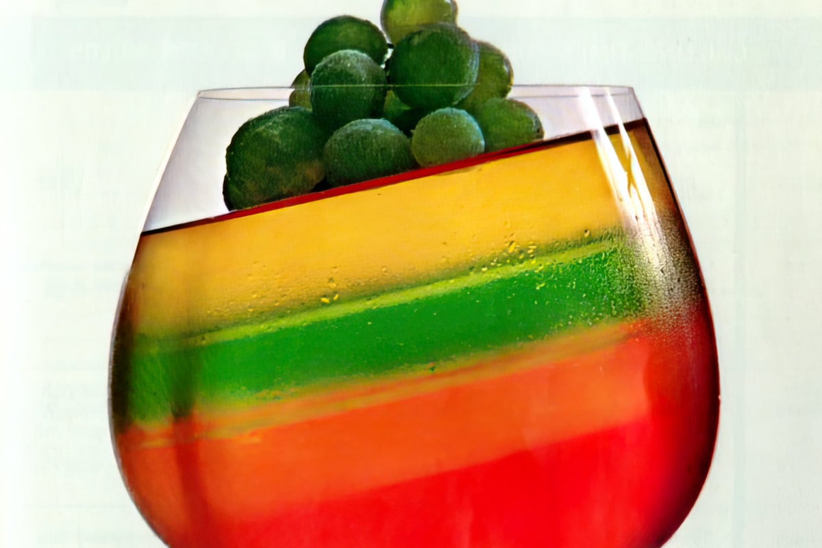 Make this pretty & easy rainbow Jello recipe the 60s way - Click Americana