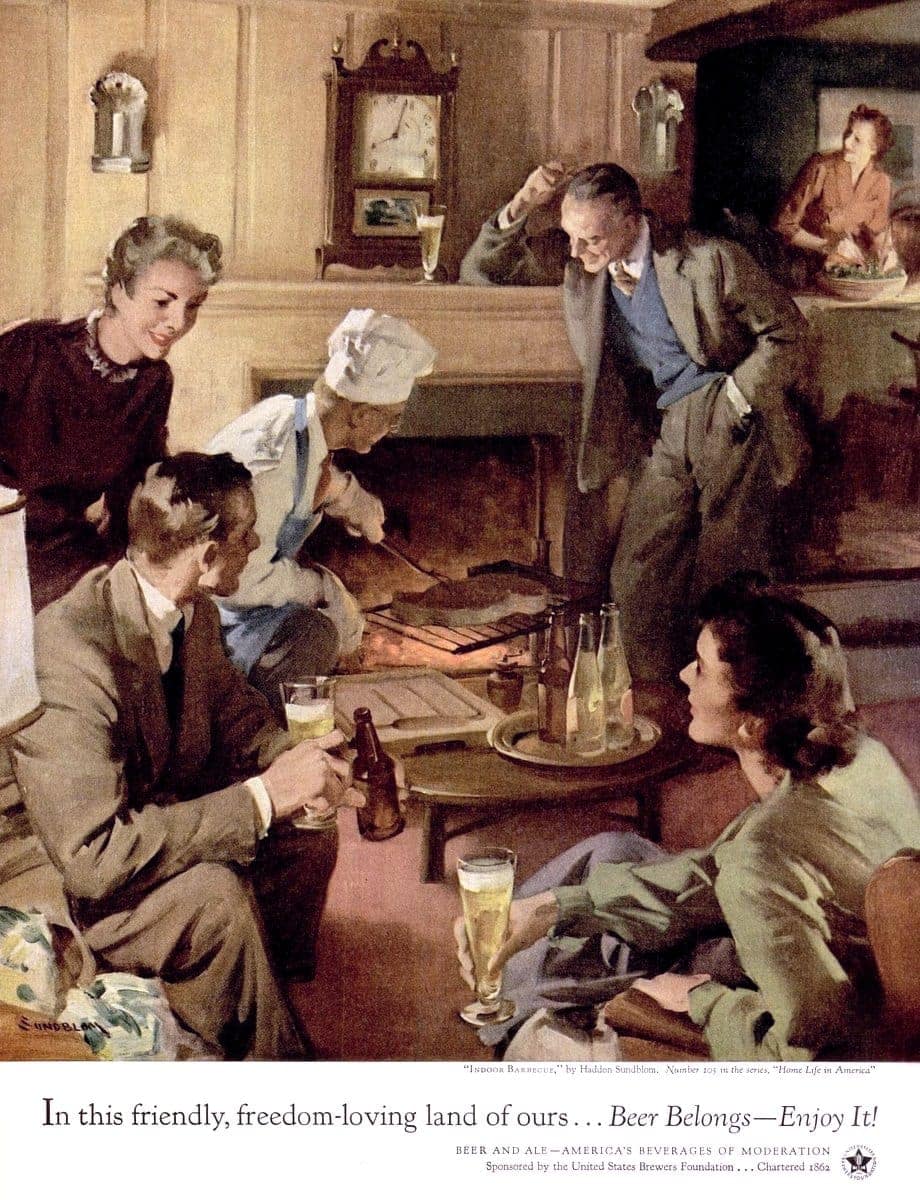 Beer belongs - enjoy it! 20 old-fashioned scenes from the 40s & 50s - Click Americana