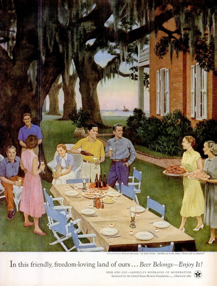 Beer belongs - enjoy it! 20 old-fashioned scenes from the 40s & 50s ...