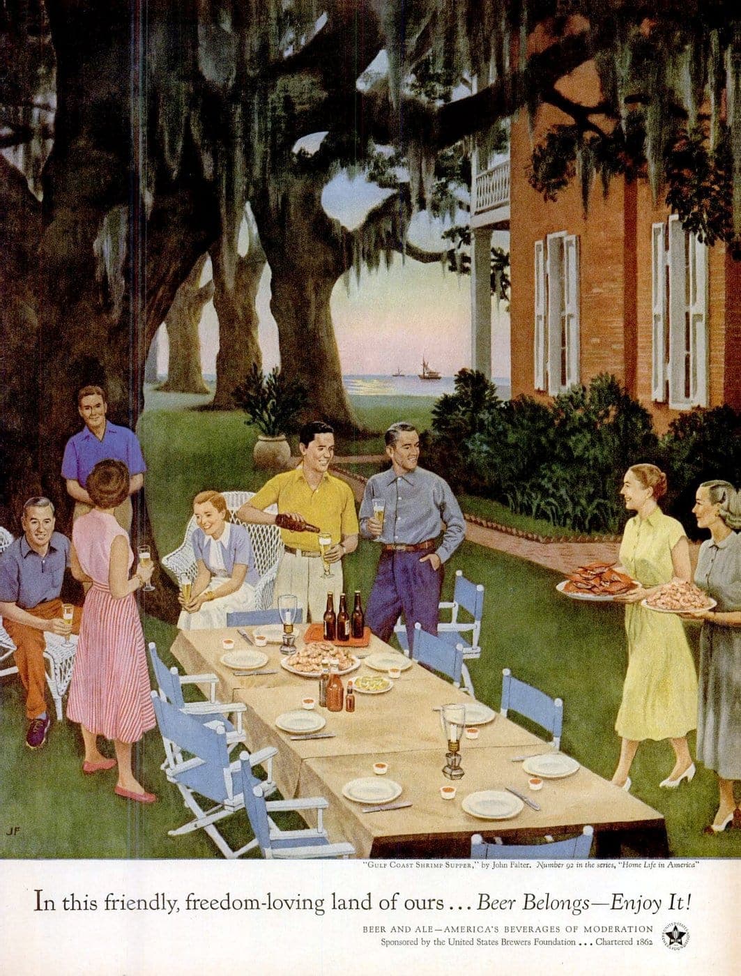 Beer belongs - enjoy it! 20 old-fashioned scenes from the 40s & 50s - Click Americana