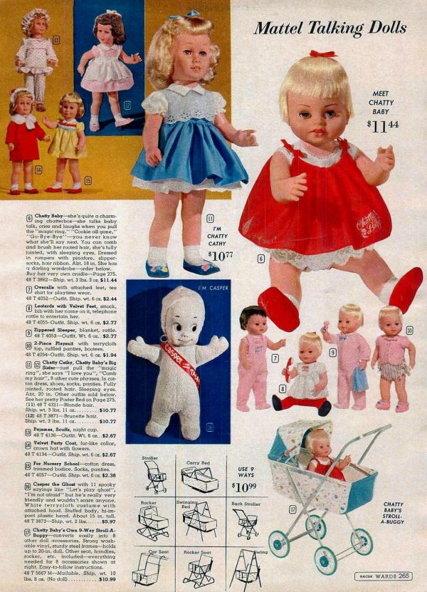 Vintage talking dolls from the 1960s: Just pull the string and they'd ...