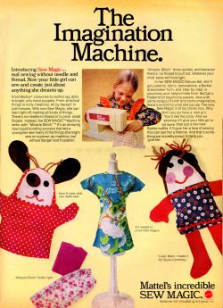 Vintage Sew Magic & Sew Perfect toy sewing machines for kids were 'sew ...