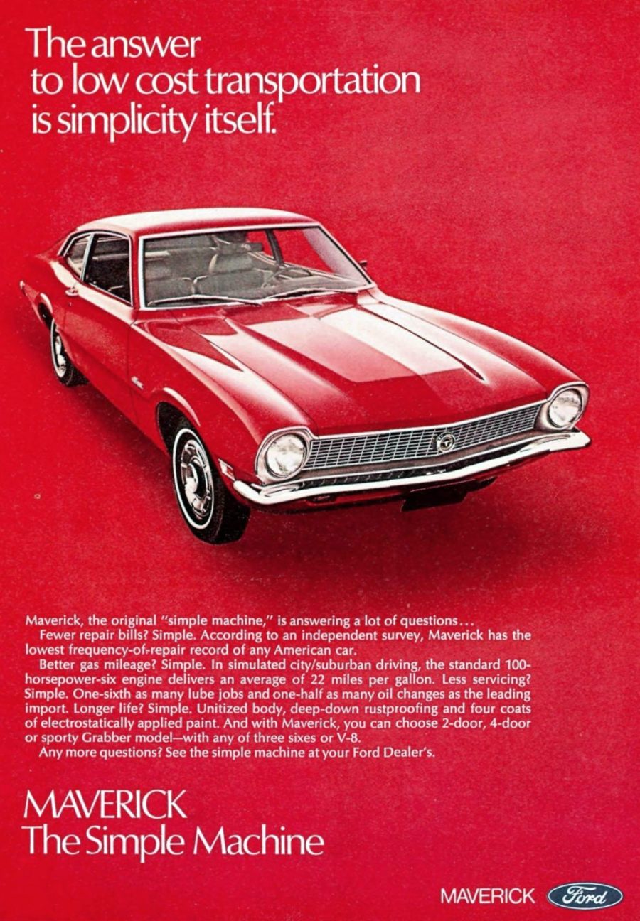 1970s Ford Mavericks: The simple compact cars - Click Americana