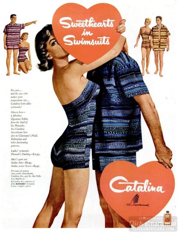 50s swimsuits: 36 bathing suit designs that were bold, bright & full of ...