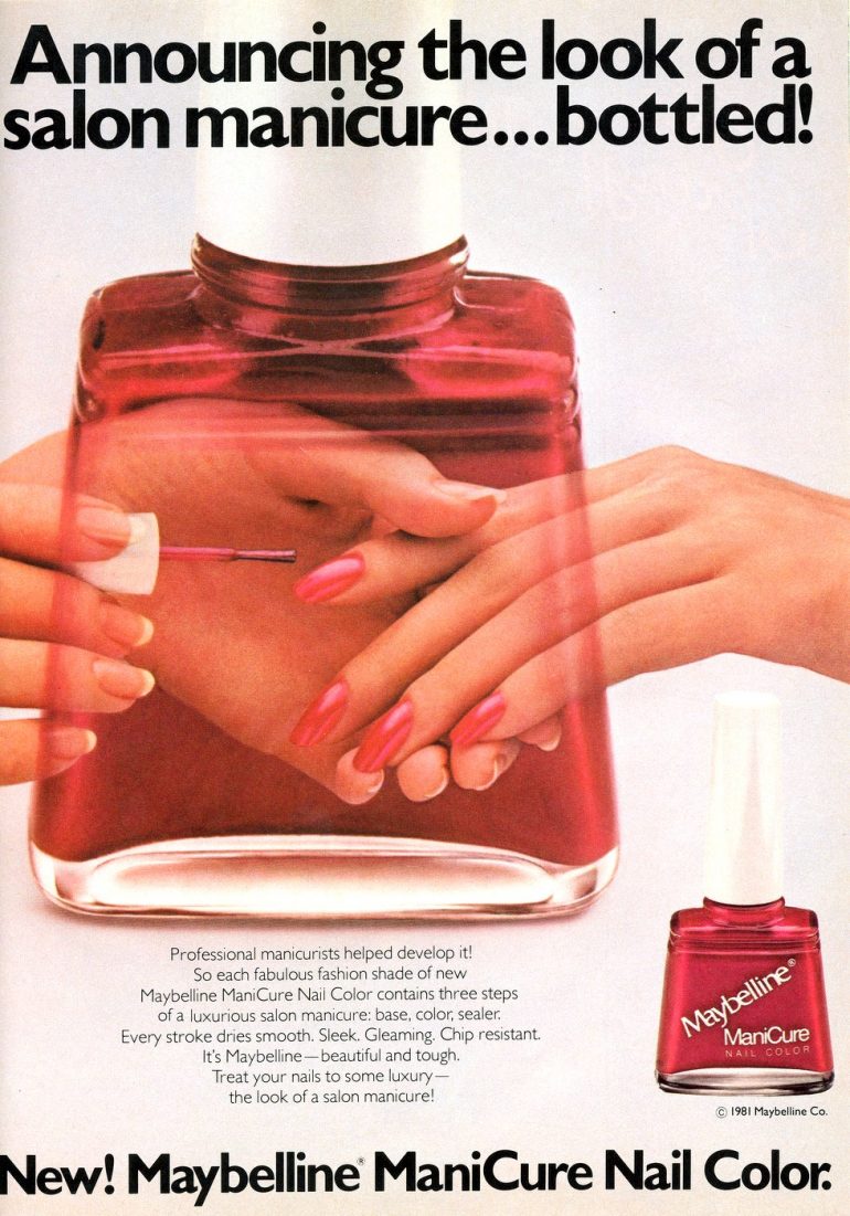 Nail polish ads from the '80s: Popular colors & top brands (1980-1989 ...