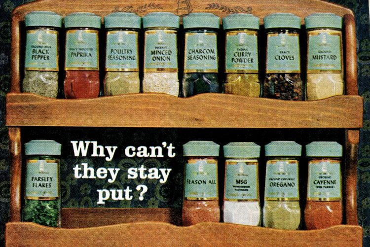 Remember these old McCormick-Schilling spice racks from the 60s & 70s ...