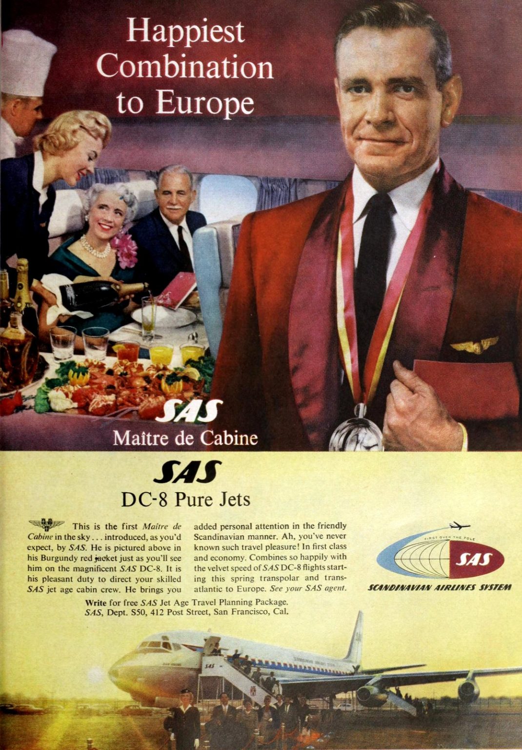 Amazing airline food from the 1950s, 1960s & 1970s: In-flight meals you ...