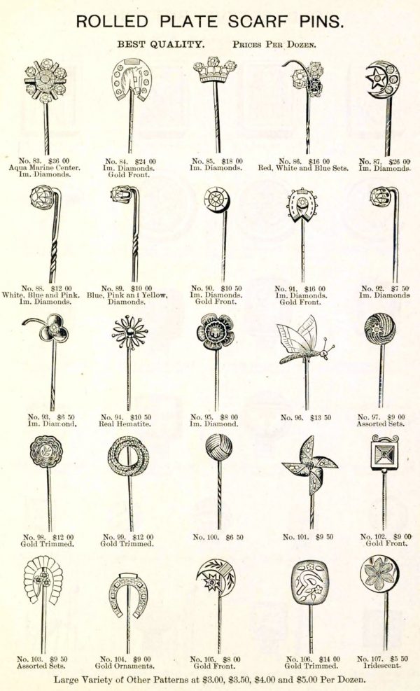 Antique stickpins & scarf pins: Jewelry from the Victorian & Edwardian ...